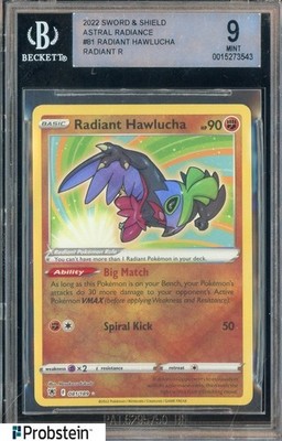 2022 Pokemon SWSH Astral Radiance #81 Radiant Hawlucha BGS 9 MINT | eBay