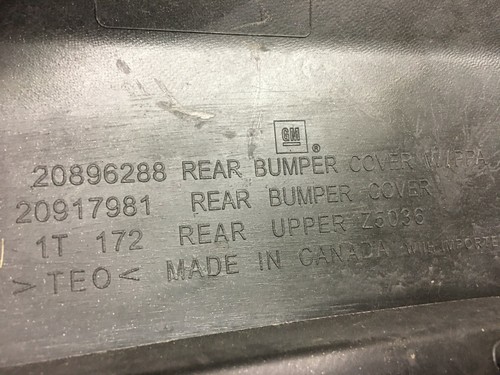 2010-2015 EQUINOX REAR BUMPER COVER OEM PAINTED CHAMPAGNE 23260231 | eBay