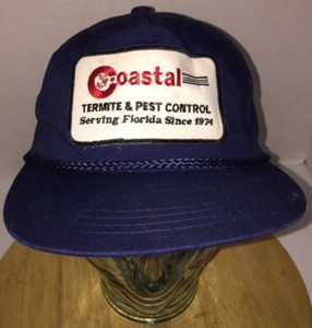 VTG COASTAL TERMITE & PEST CONTROL 80s 90s Hat Cap Snapback Florida ...