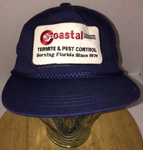 VTG COASTAL TERMITE & PEST CONTROL 80s 90s Hat Cap Snapback Florida ...