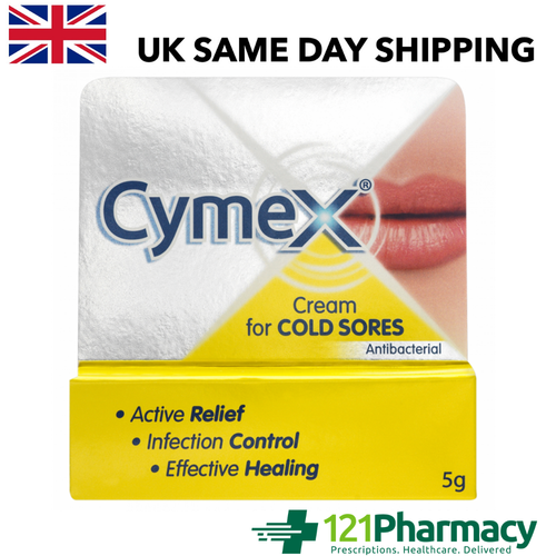 Cymex Cold Sores Antibacterial Cream - 5g EFFECTIVE HEALING INFECTION ...