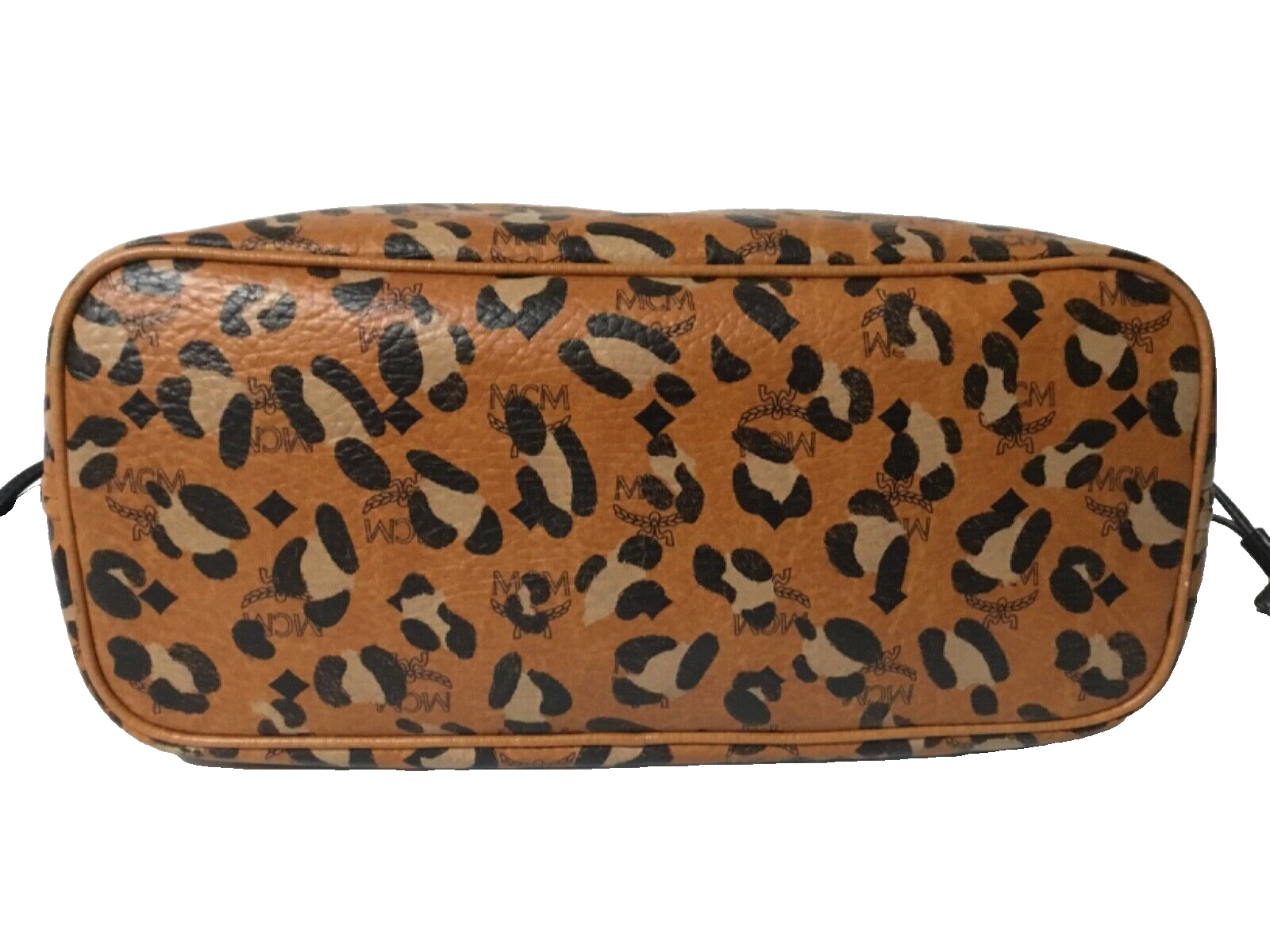 MCM Visetos Leopard Aren Medium Shopper Tote | eBay