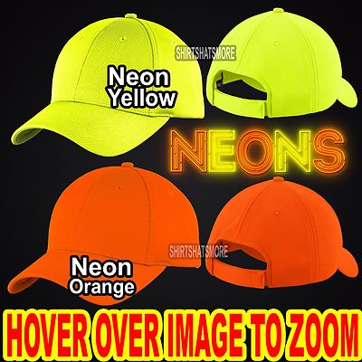 Adult NEONS Moisture Wicking Hat MICRO MESH Baseball Cap Structured ...
