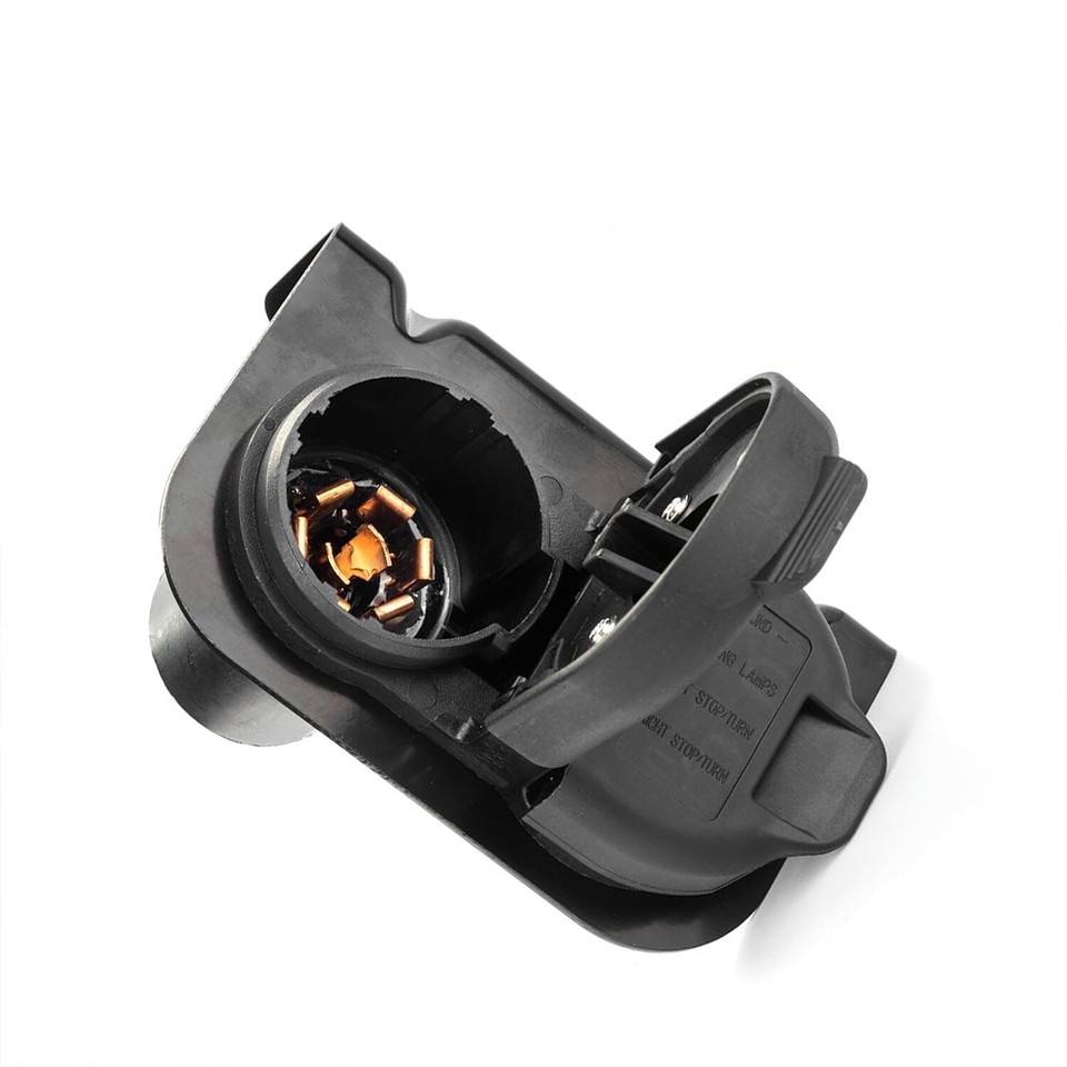 Trailer Tow Connector Plug w/ Bracket Support For Ford F-150 F-250 F ...