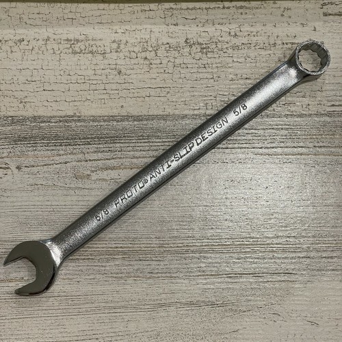PROTO USA Anti Slip Design 5/8" combination wrench 9 1/2"L SAE 1220ASD ...