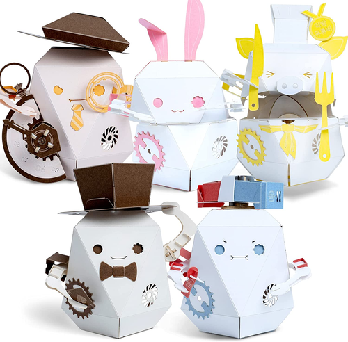 Moving Paper Robots Set | Beginner Level STEM Kit for Kids & Adults ...