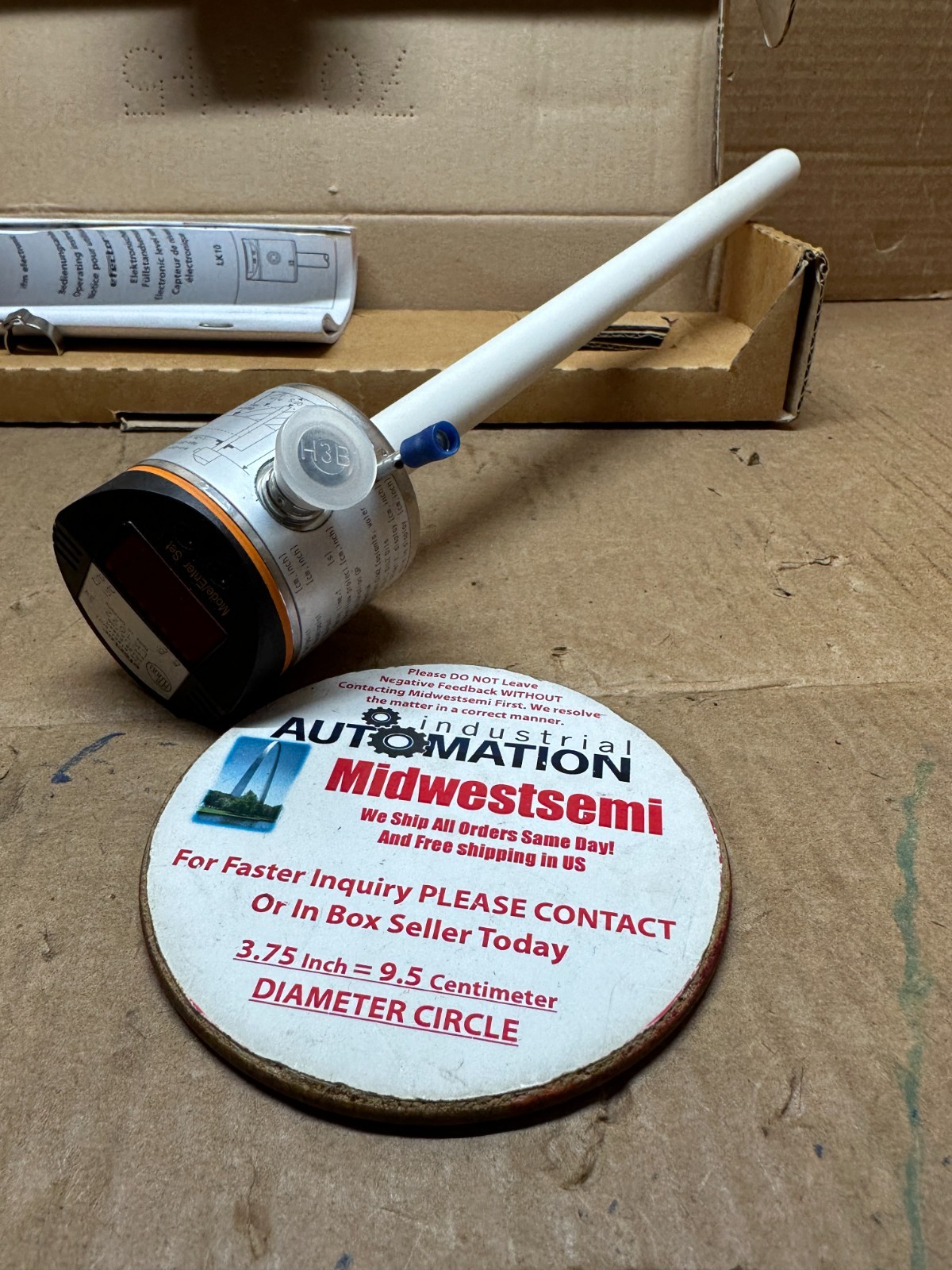 NEW IFM ELECTRONIC 45128 ESSEN LK1022 LIQUID LEVEL SENSOR ID: 128042 ...