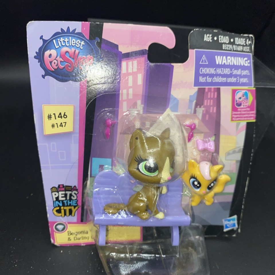 Littlest Pet Shop LPS Pets In The City #146 #147 Begonia Gatto ...