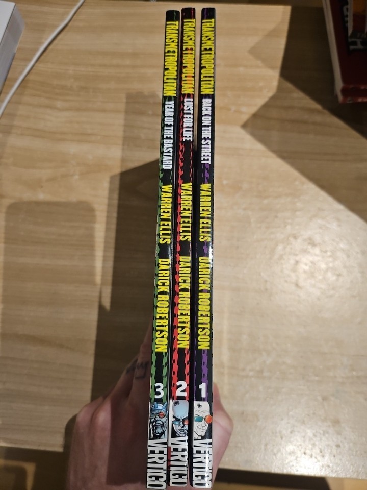 Transmetropolitan Volumes 1-3 Warren Ellis Vertigo Comics Graphic Novel ...