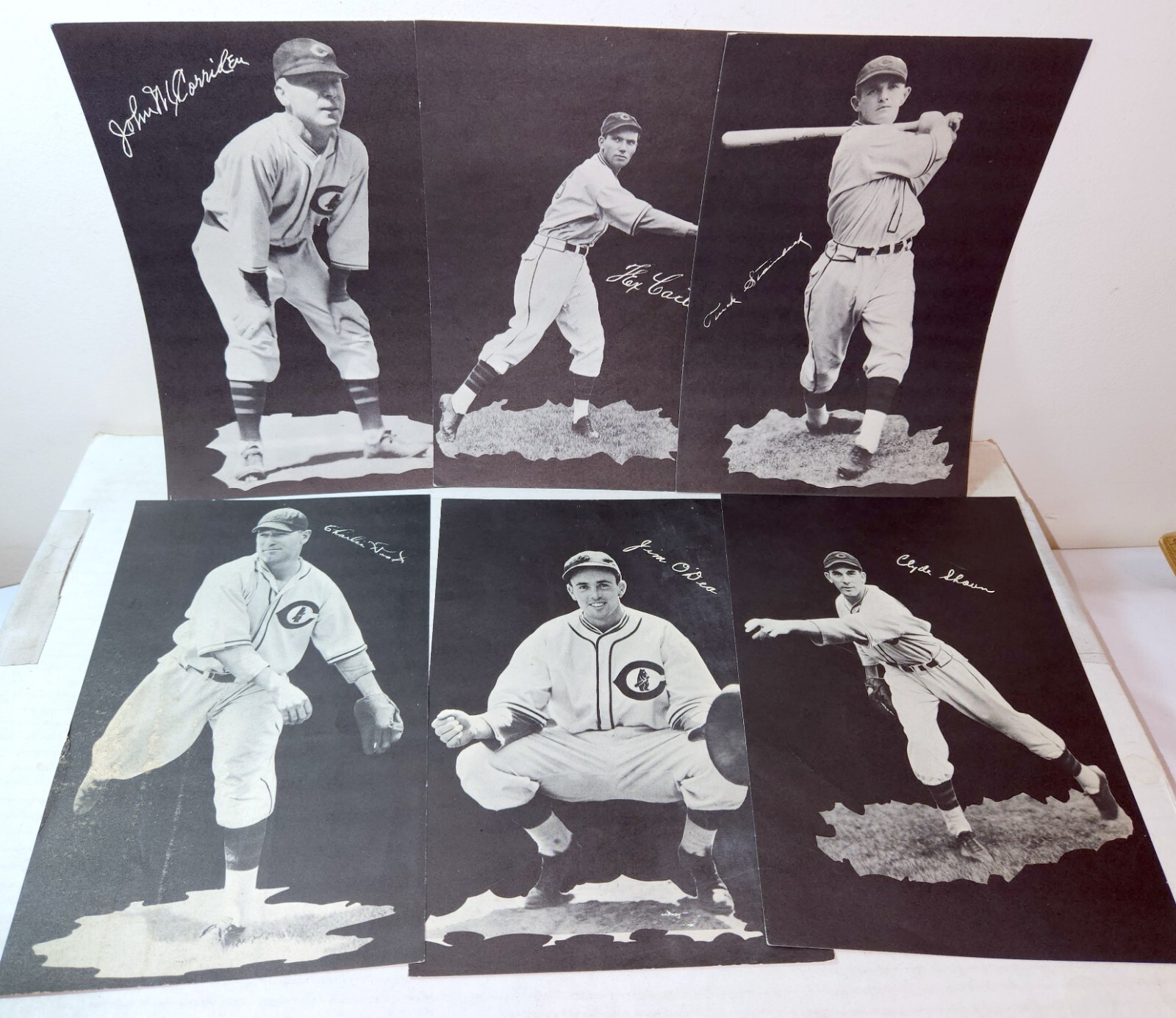 1935-37 Chicago Cubs baseball player souvenir photos lot (6), Charlie ...