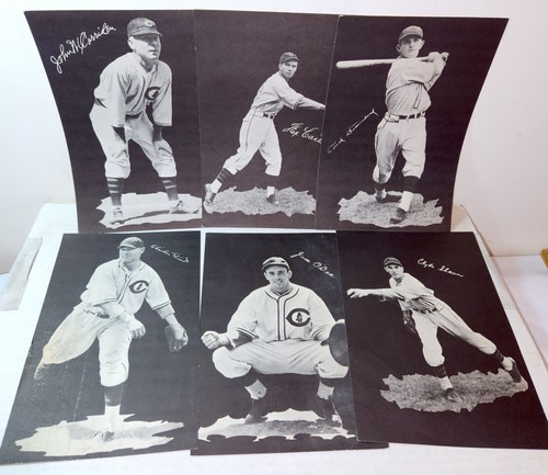 1935-37 Chicago Cubs baseball player souvenir photos lot (6), Charlie ...