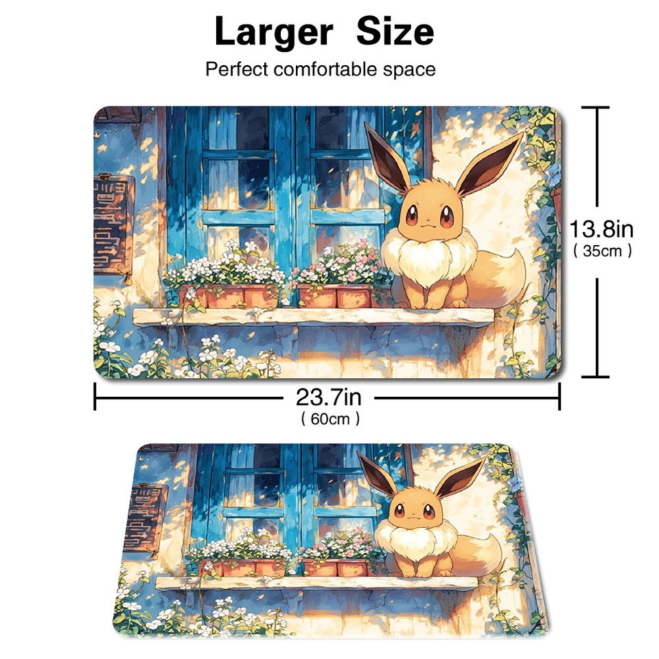 458986 - Board Game Pokemon Eevee Playmat Games Mousepad Play Mat of ...