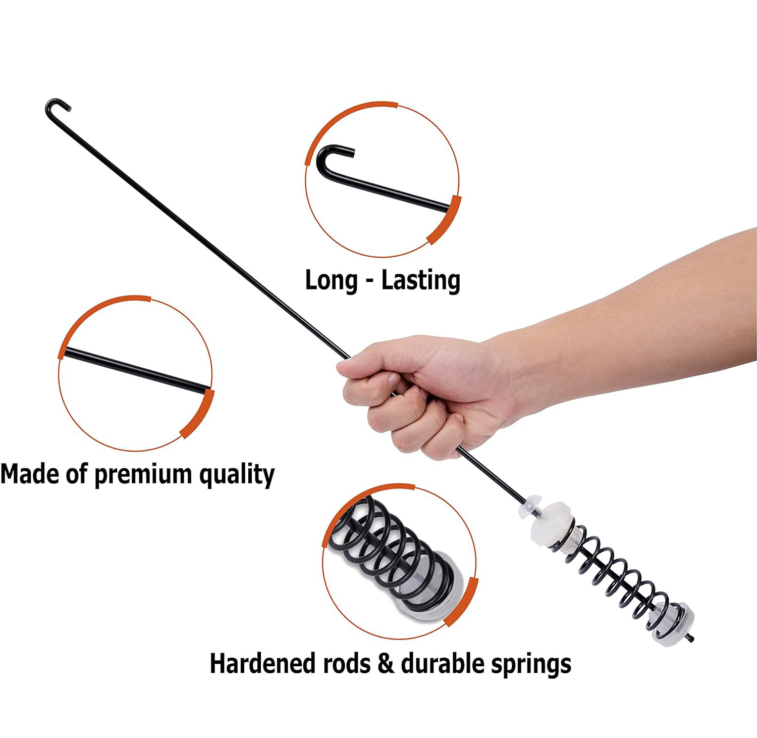 4Pack W10780045 Washing Machine Suspension Rod Kit Replace W10537442 ...