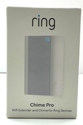 Ring Chime Pro Wi-Fi Extender and Indoor Chime (2nd Generation) White ...