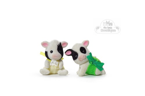 Sylvanian Families Calico Critters Buttercup Cow Baby Twins | eBay