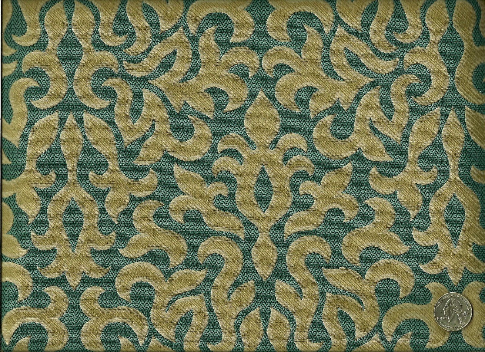 Pollack Fine And Dandy Caribbean Modern Fleur De Lise Scroll Upholstery ...