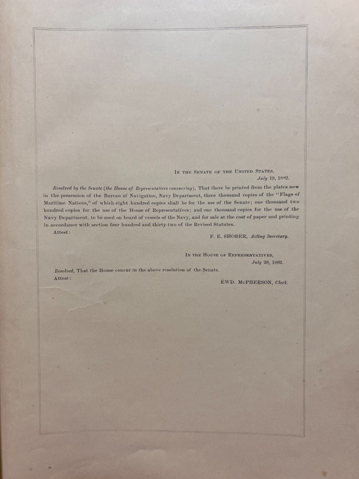 Flags of Maritime Nations 1882 | eBay