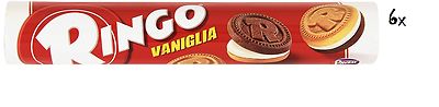 6x Pavesi Ringo Kekse kekse mit Vanille 165 g cookies italien biscuits ...