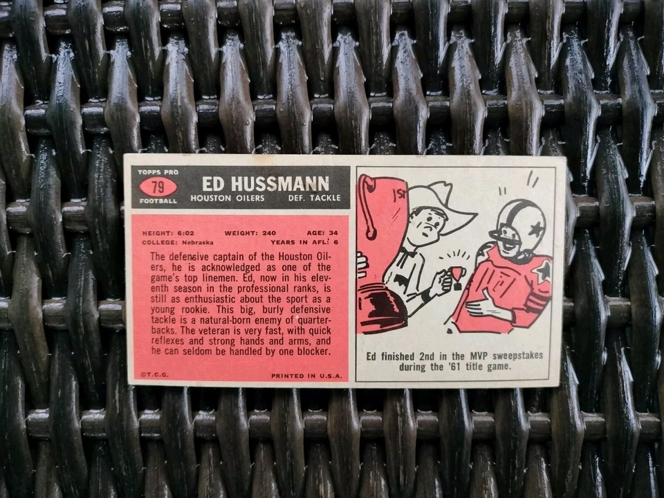 1965 Topps Ed Husmann #79 VG (Read) | eBay