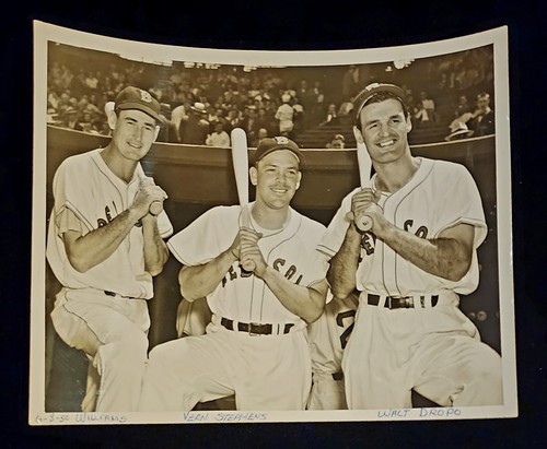 1950 Ted Williams, Vern Stephens and Walt Dropo Boston Red Sox Type 1 ...