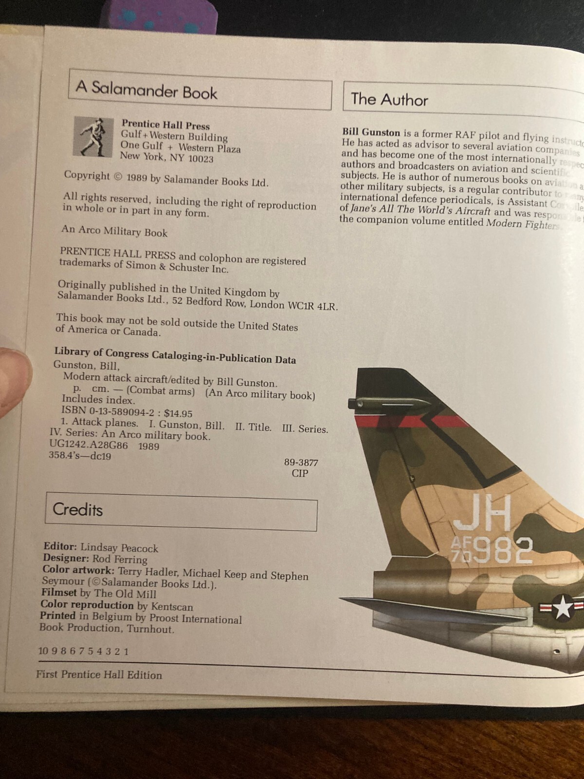 Combat Arms Modern Attack Aircraft Book by Bill Gunston An Arco ...