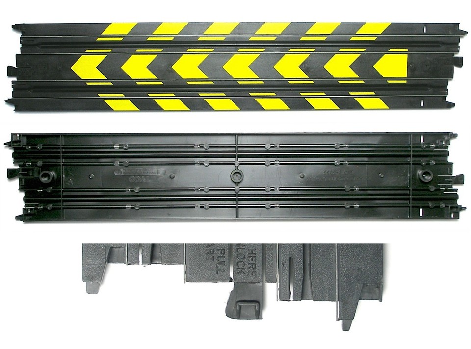 6pc TYCO HO Slot Car 15" Straight Daredevil JUMP RECEIVING TRACK B-5855 ...