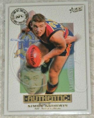 SIMON GOODWIN 2001 SELECT AUTHENTIC ALL AUSTRALIAN AA3 ADELAIDE CROWS ...