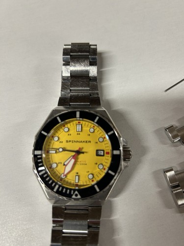 Spinnaker Dumas Automatic Hornet Yellow Watch - Used | eBay