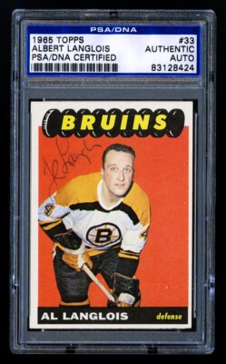 1965 Topps 33 Al Langlois PSA PSA/DNA Early Vintage Autographed Signed ...