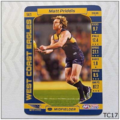 AFL Teamcoach 2017 #141 Matt Priddis | eBay Australia