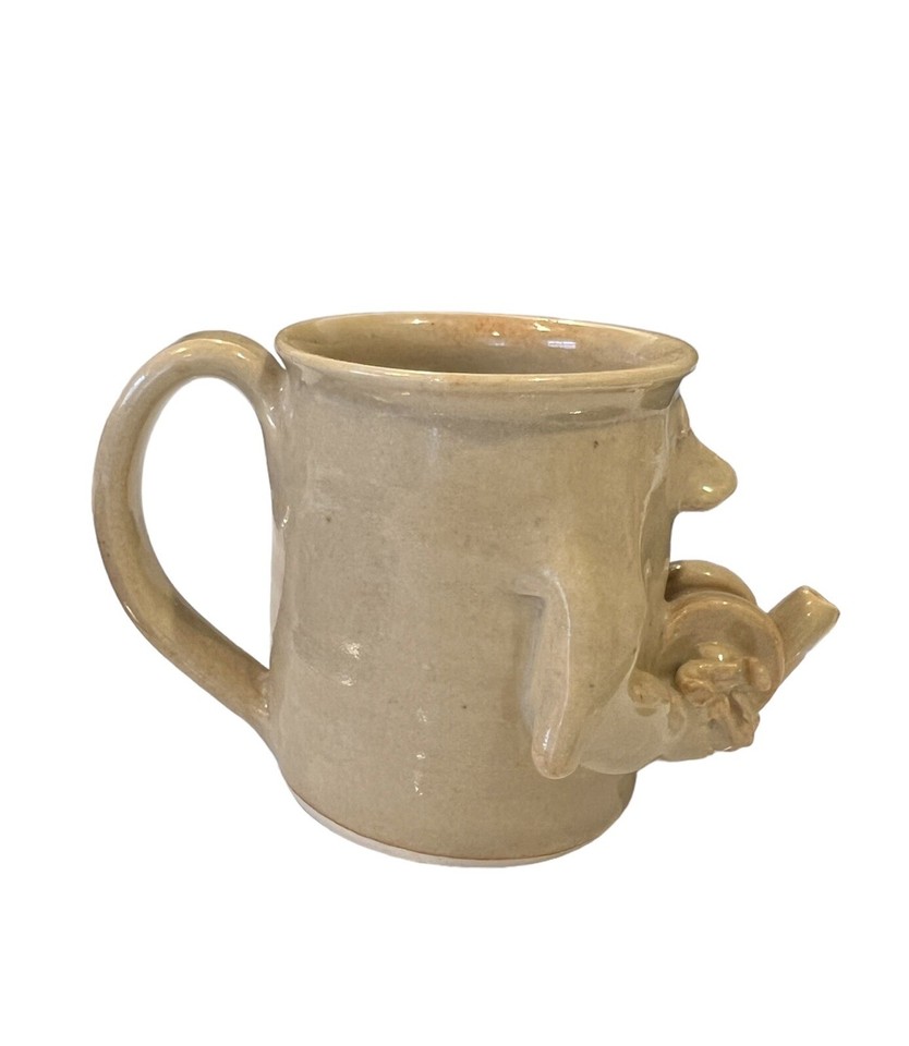 Tony Bledsoe Studio Art Coffee Mug Fisherman Signed Pottery 1992 | eBay