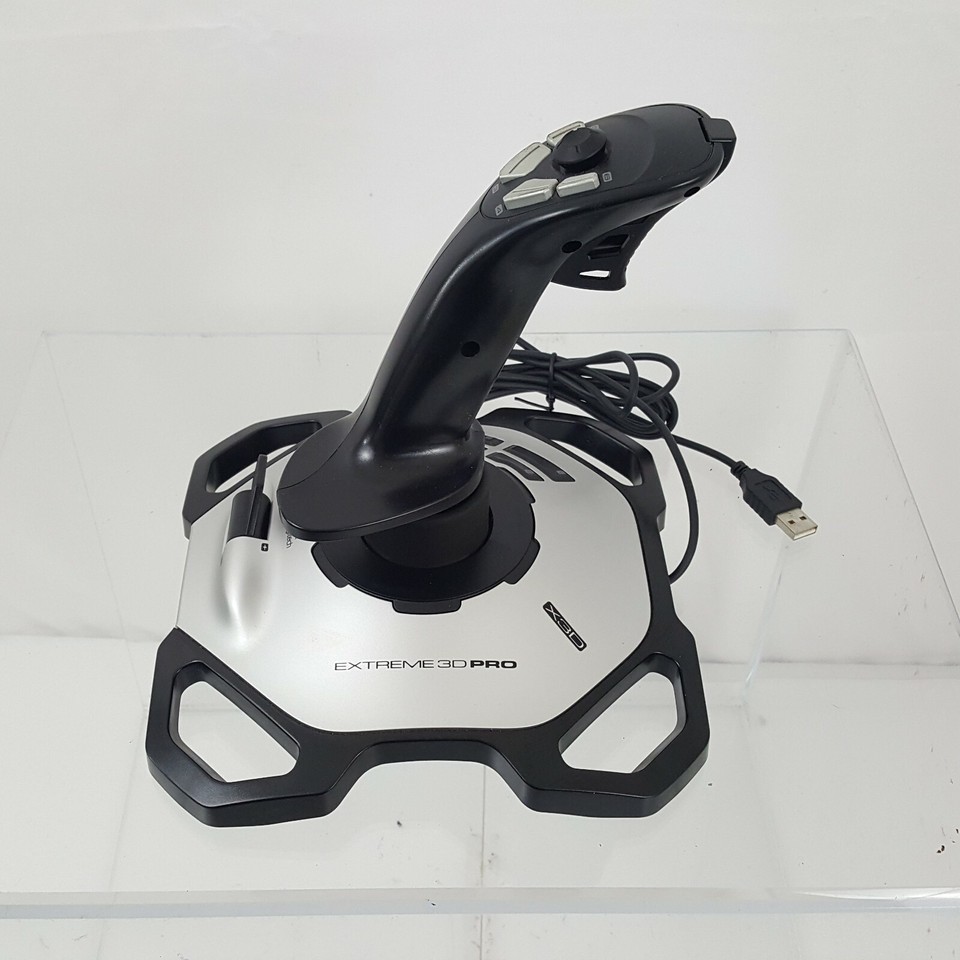 Logitech Extreme 3D Pro Flight Simulator Joystick USB Controller ...