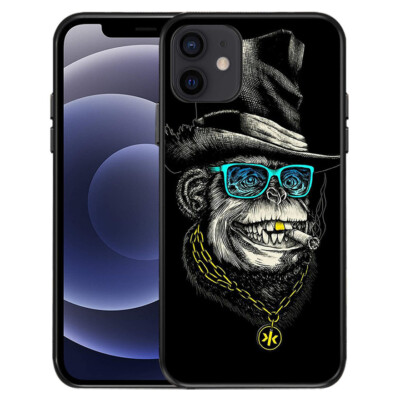 Hip Hop Chimpanzee Case For iPhone 15 14 13 12 11 Pro Max Plus Mini XR ...