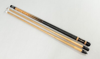 Layani Beautiful 6-Point Pool Cue Birdseye Maple Ebony - 2 Shafts | eBay