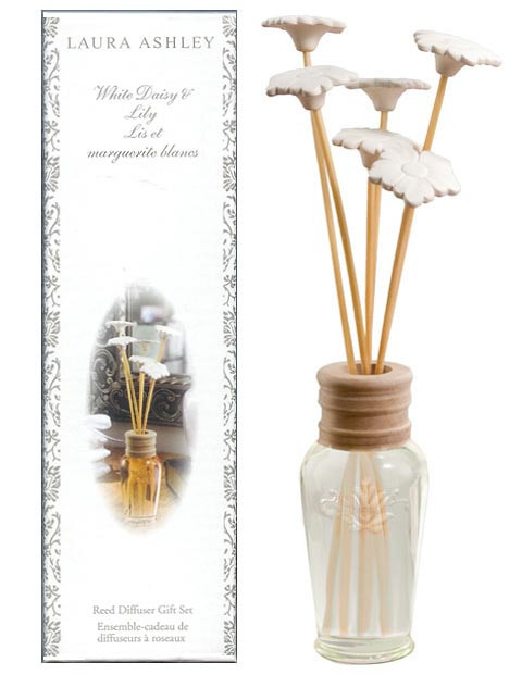 LAURA ASHLEY White Daisy and Lily Reed Diffuser NIB | eBay
