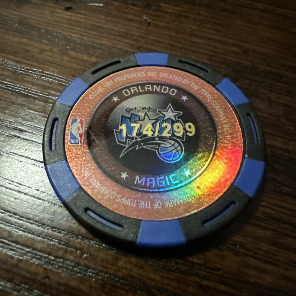 2005-06 Topps NBA Collectors Chip Blue Foil /299, Dwight Howard, Magic ...