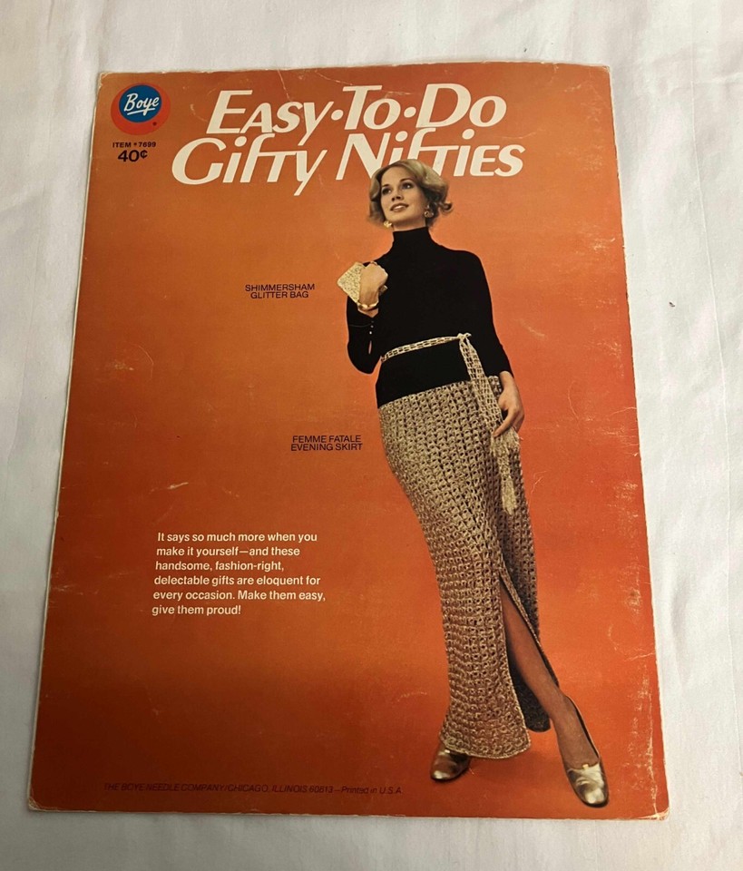 Boye Easy To Do Gifty Nifties Crochet & Knit Instructions Patterns | eBay