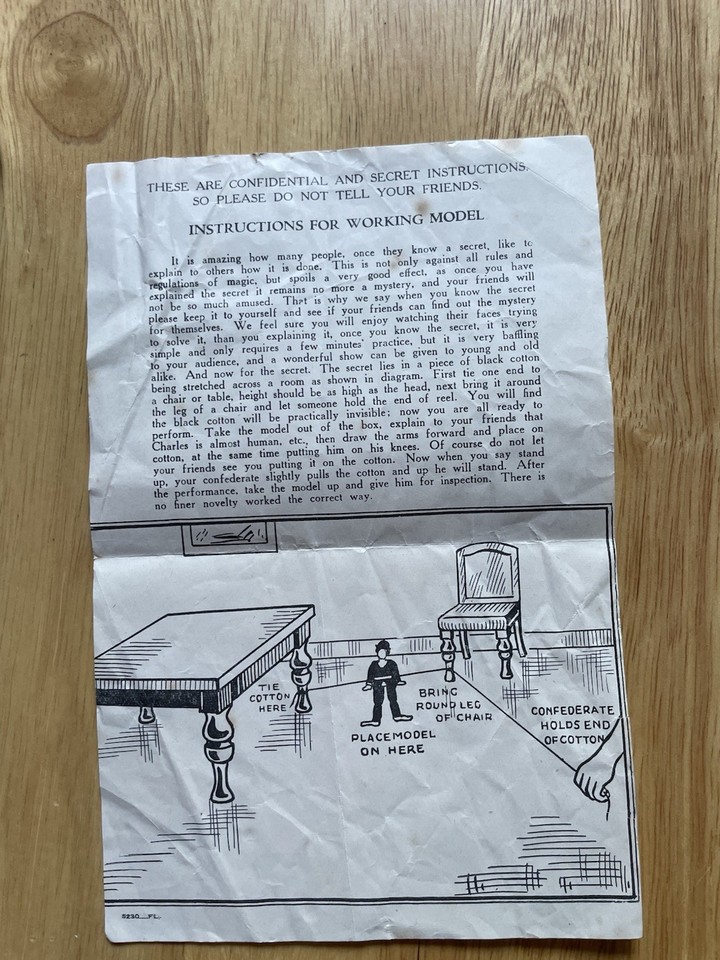 Dancing Charlie Illusion Paper Doll Puppet Of Charlie Chaplin | eBay UK