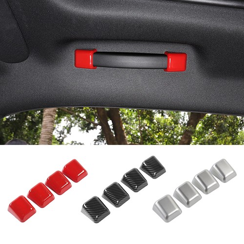 RT-TCZ Grab Handles Trim Cover Sticker Bezels for Dodge Challenger 2015 ...