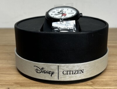 Disney Parks Mickey Mouse Stainless Steel Eco-Drive Watch Citizen New ...