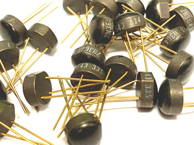 10 Pieces 2N3643 TRANSISTOR NPN, 3 PIN, TO-106 GOLD LEADS BY FAIRCHILD ...