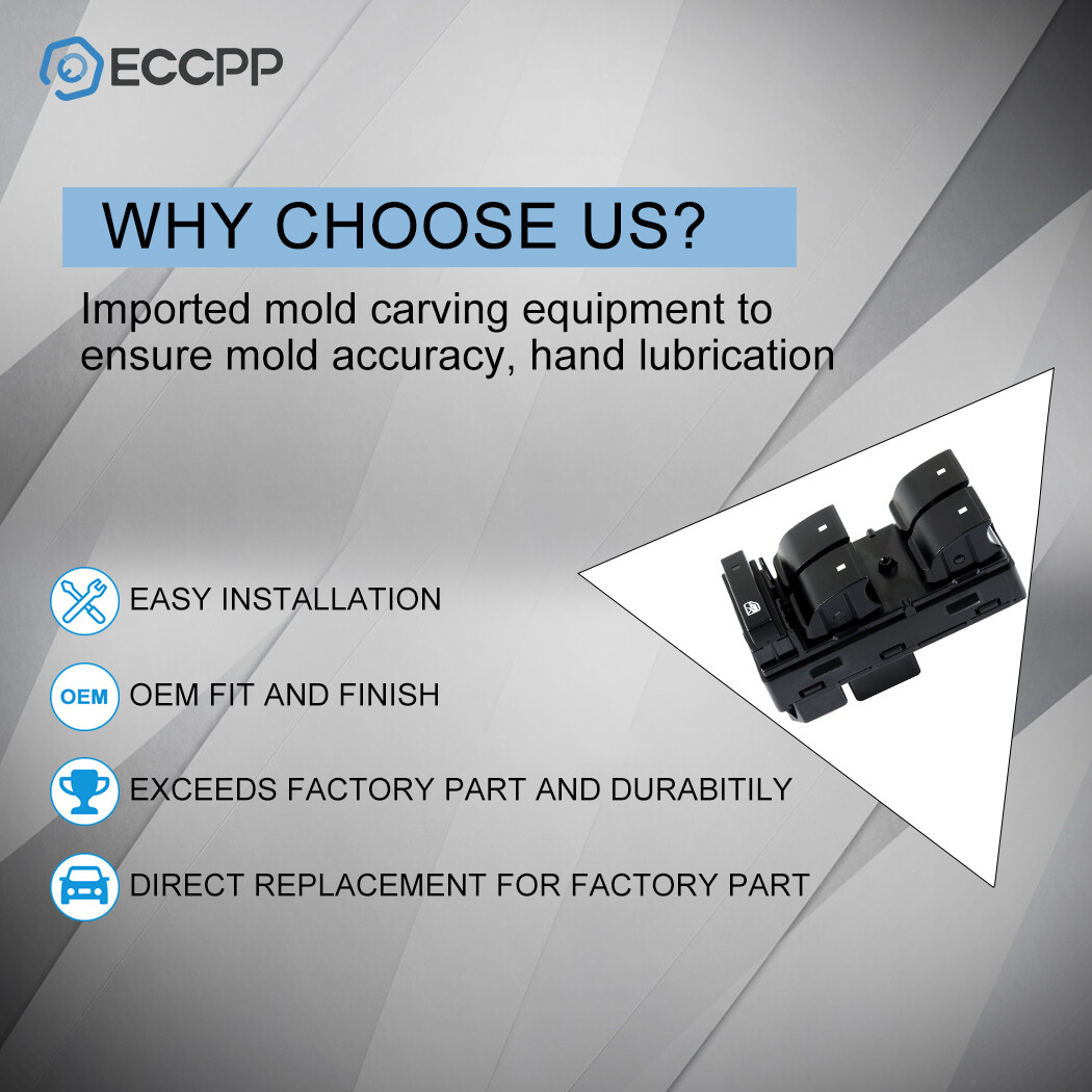 For GMC Acadia 3.6L 2007-2015 Power Window Switch Front Driver Side ...