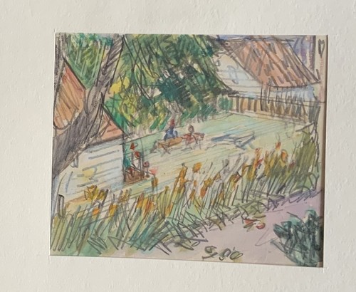 WALTER MARCUSE : AQUARELLIERTE BLEISTIFTZEICHNUNG CA. 1930 | eBay.de