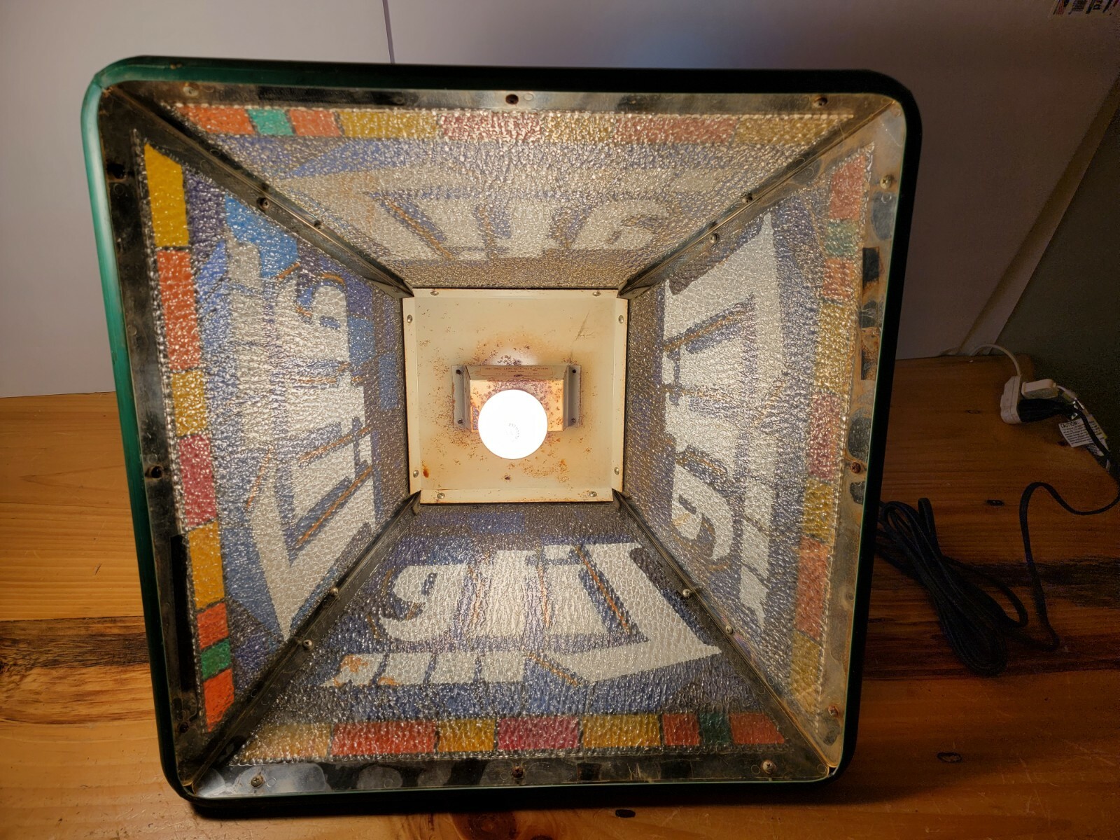 MILLER LITE BEER POOL TABLE LIGHT ~FROM MINEOLA HOTEL IL. AL CAPONE'S ...