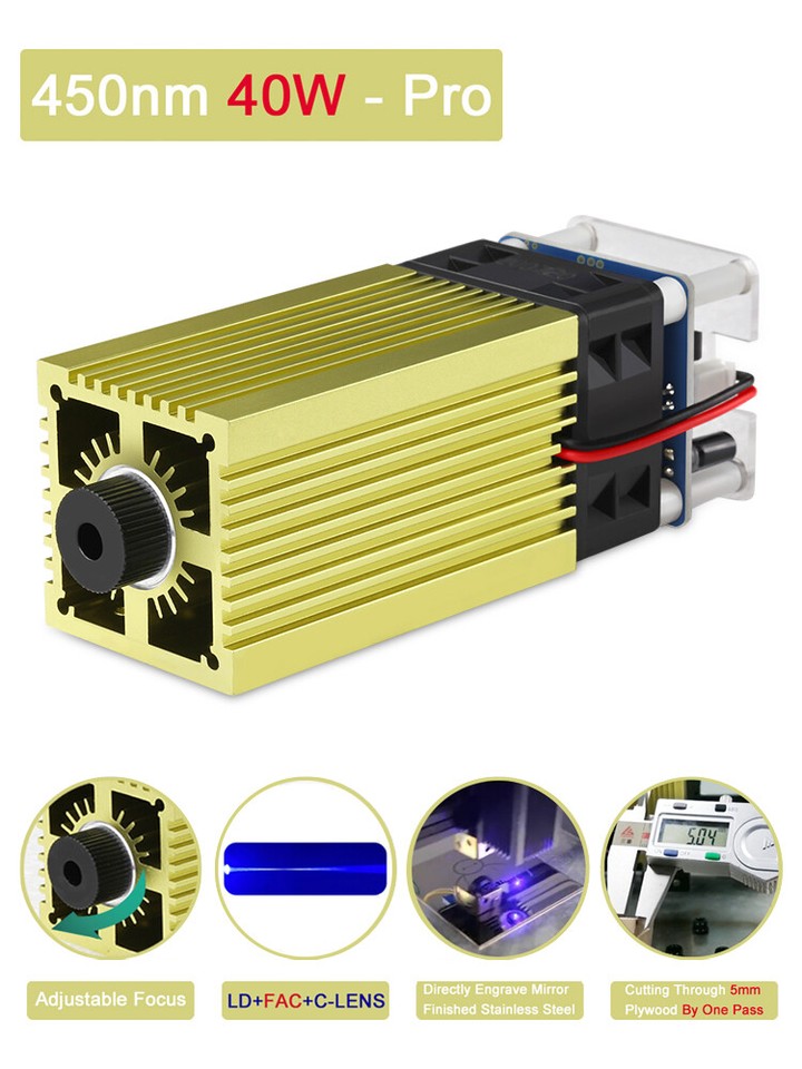 4W 5W 20W 30W 40W 60W Optical Power Laser Module for Laser Engraver ...