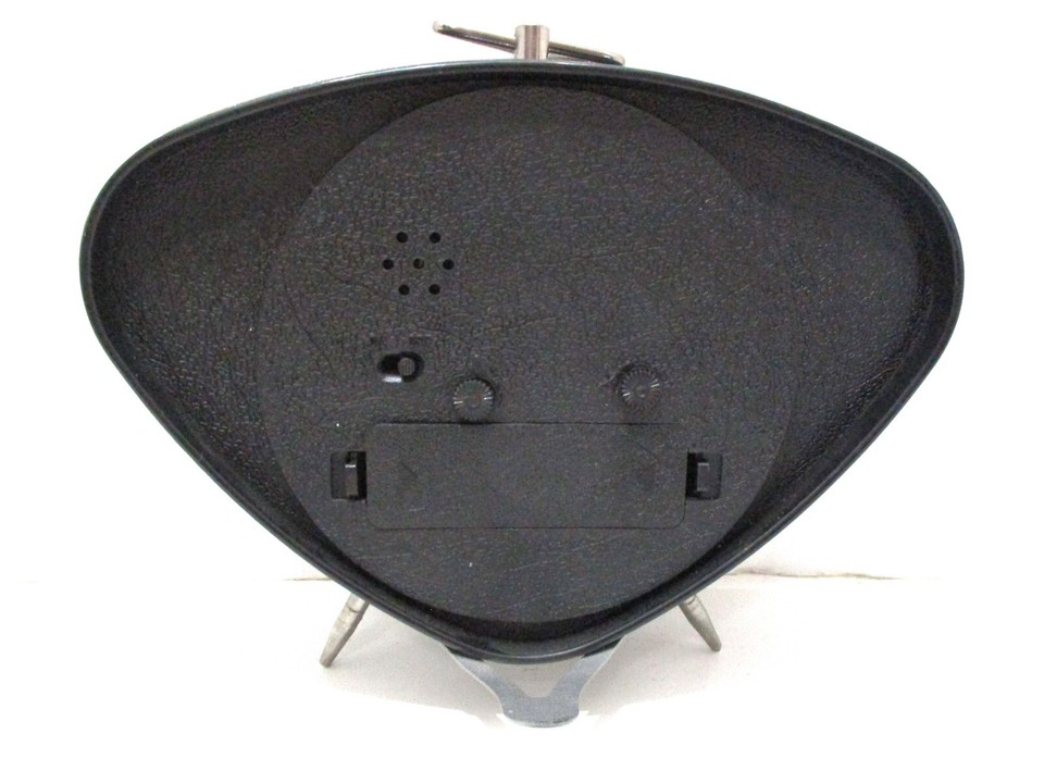 Vtg Centric Retro Triangular Silver Analog Alarm Clock "On Stage ...