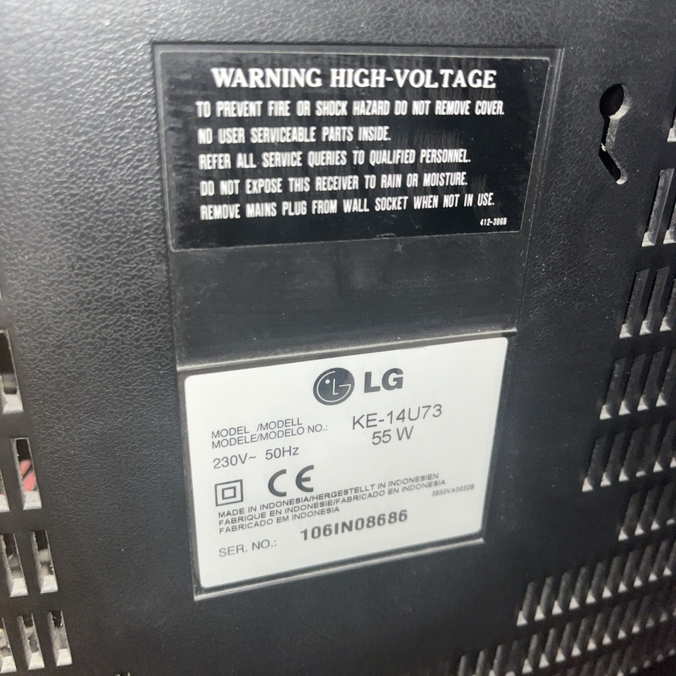 Vintage LG CRT TV VHS Video Combo KE-14U73 55W Retro Video Gaming Cube ...