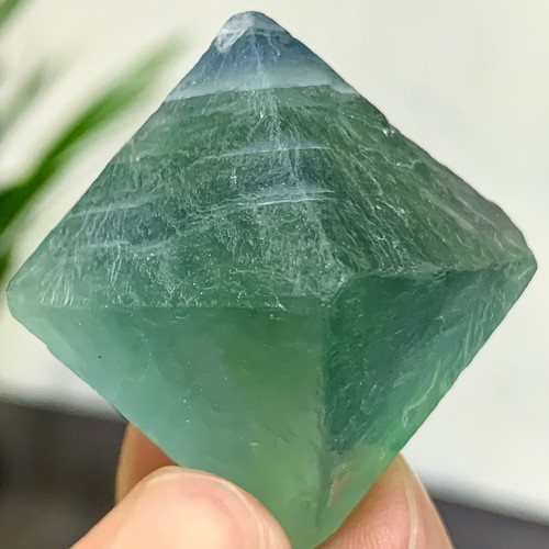 42G Natural blue green fluorite octahedron quartz crystal healing | eBay