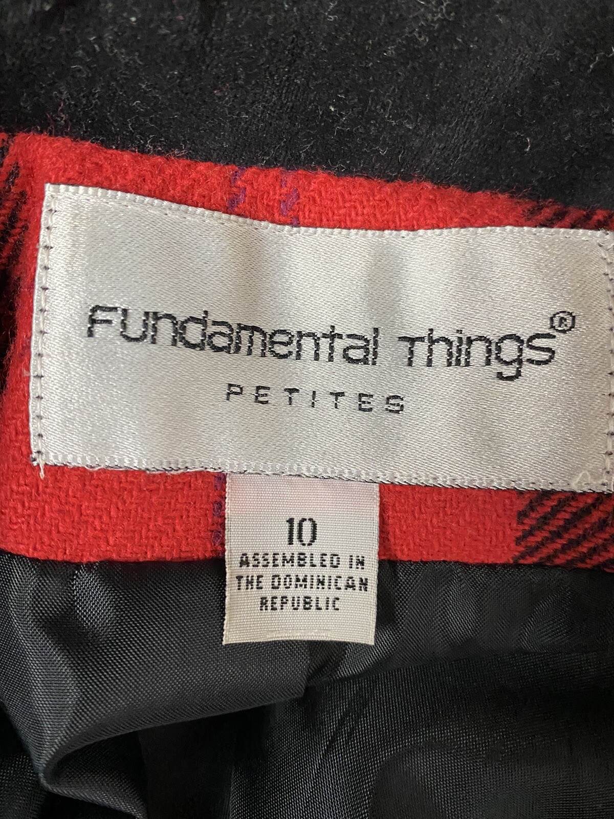 Fundamental Things Tartan Plaid Blazer Womens Size 10… - Gem