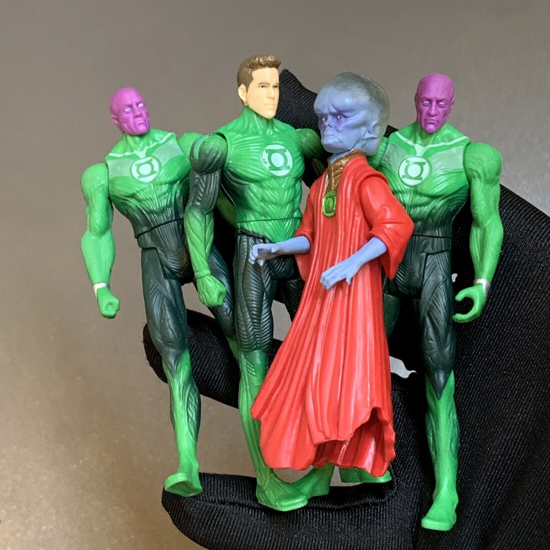 4PCS 3.75'' DC Universe Green Lantern Hal Jordan Abin Sur Krona Action ...